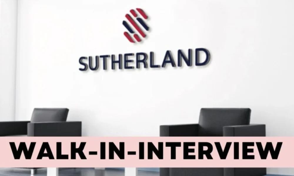 Sutherland Walk-in Drive 2026 | Hiring for Freshers with Salary Rs 3 LPA