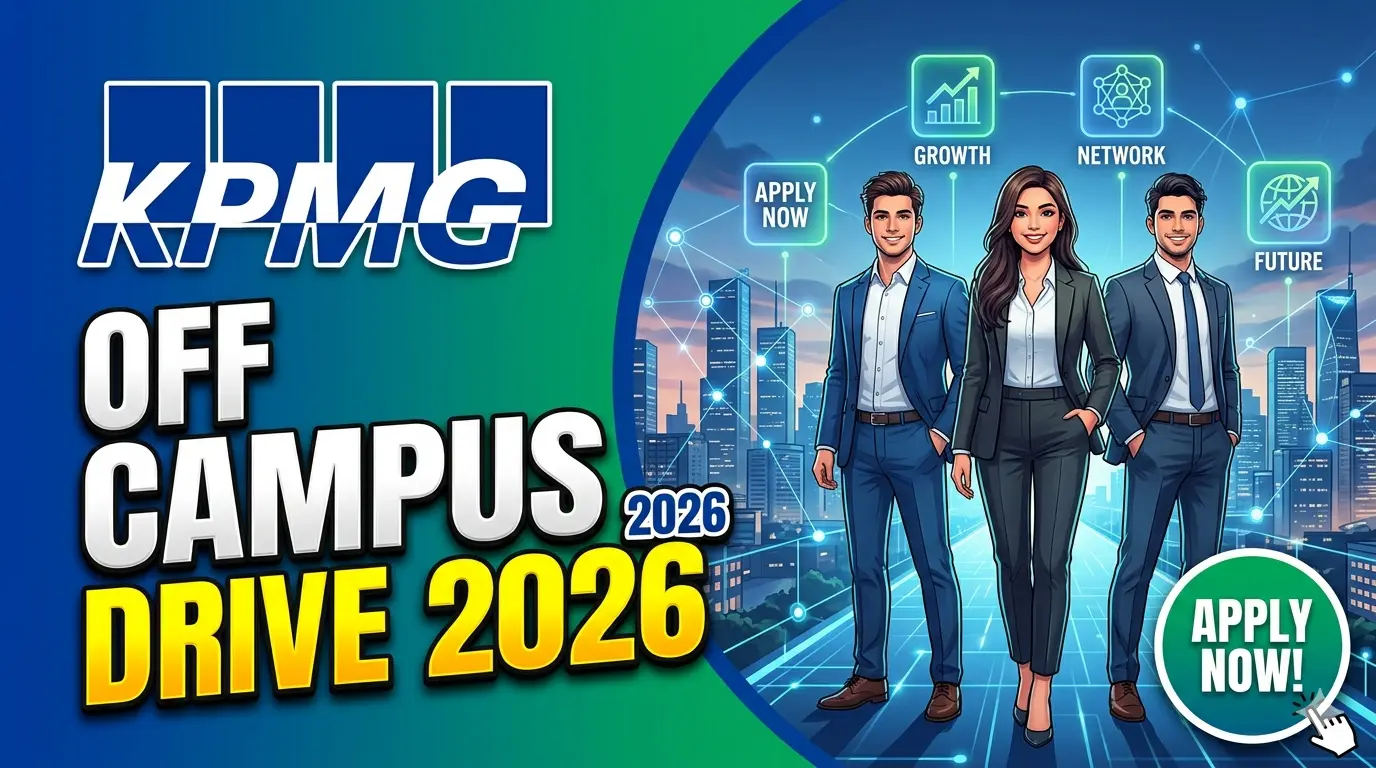 KPMG Off Campus Drive 2026 | Freshers Hiring for Software Engineering Role